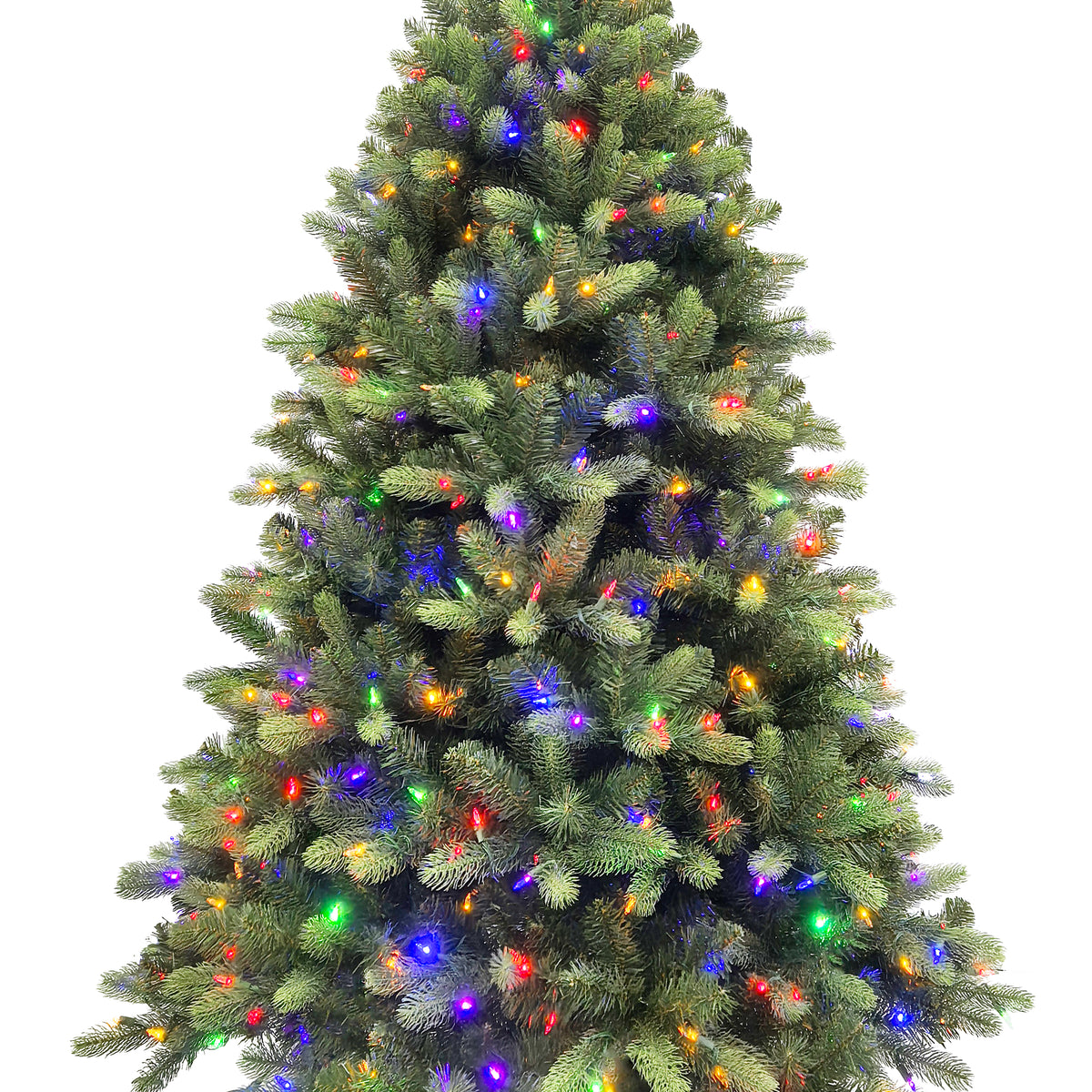 Puleo International 6.5ft Pre-Lit PE/PVC Pine Tree #277-4474 ...