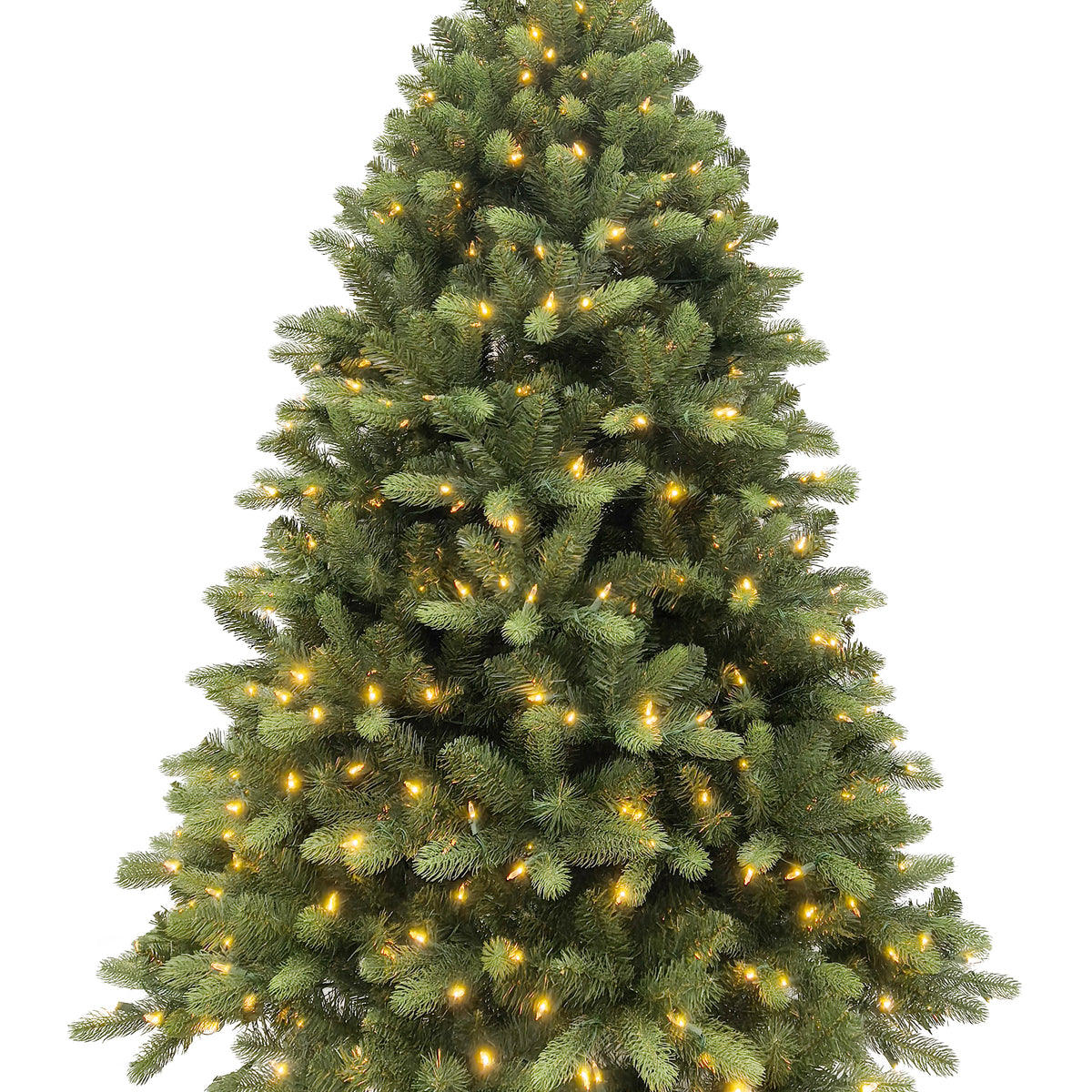 Puleo International 6.5ft Pre-Lit PE/PVC Pine Tree #277-4474 ...