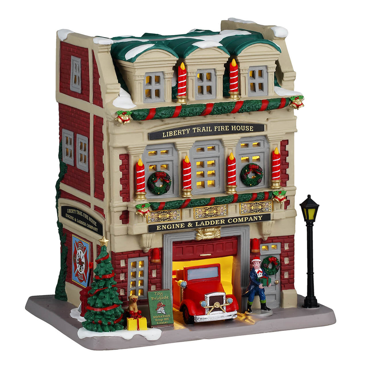 LEMAX Liberty Trail Fire House #45273 – House of Holiday