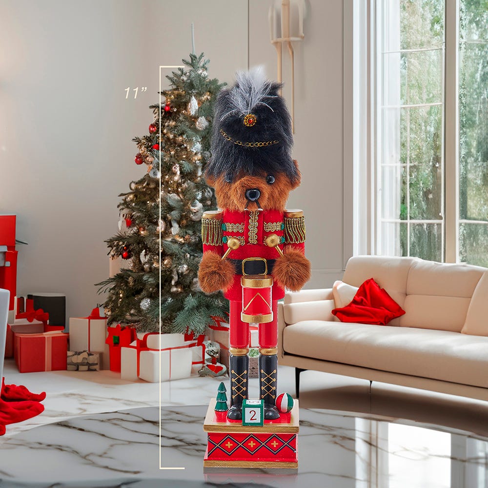 Kurt Adler 11-Inch Teddy Bear Nutcracker #C5995 – House of Holiday