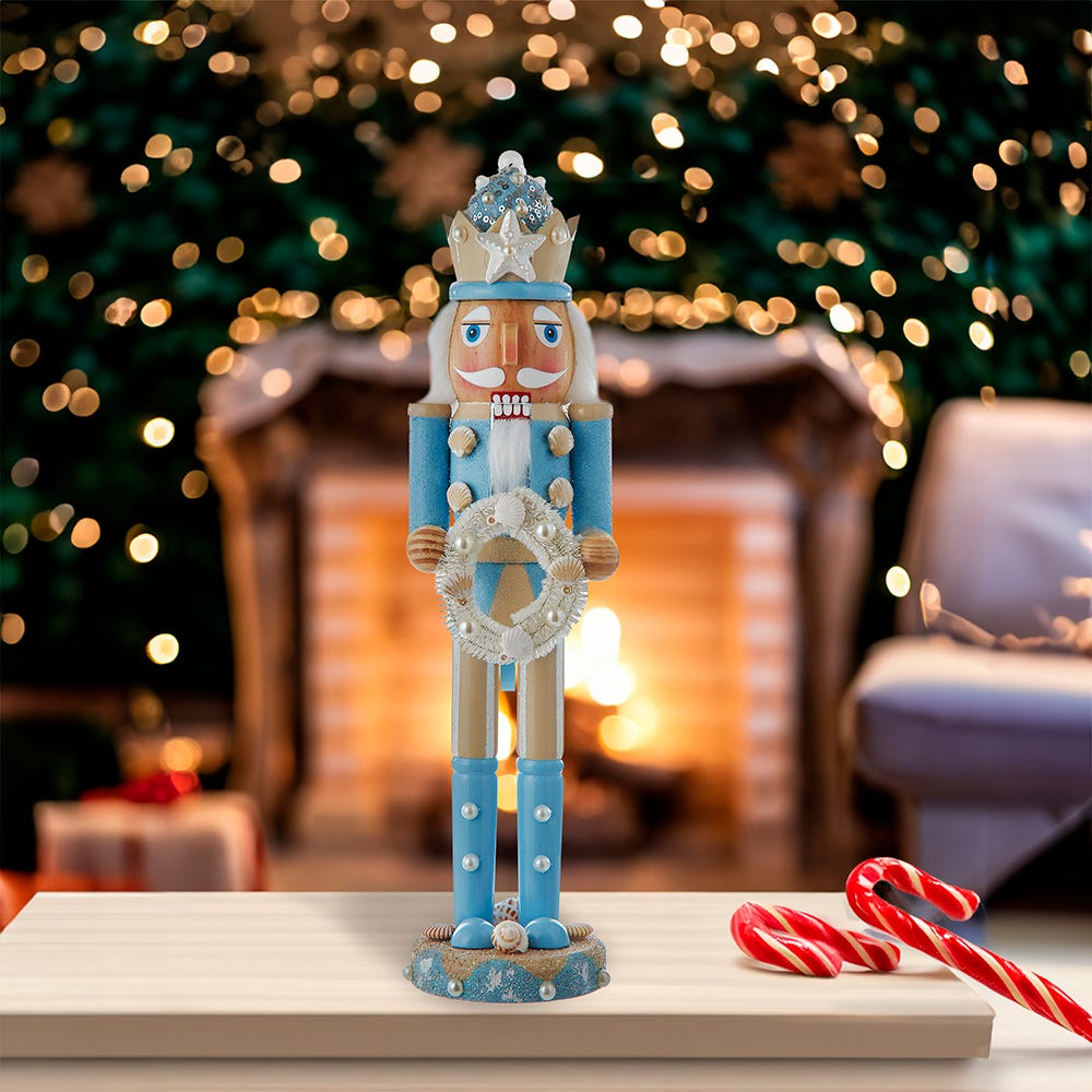 Kurt Adler 15-Inch Wooden Beach Nutcracker #F2288 – House of Holiday
