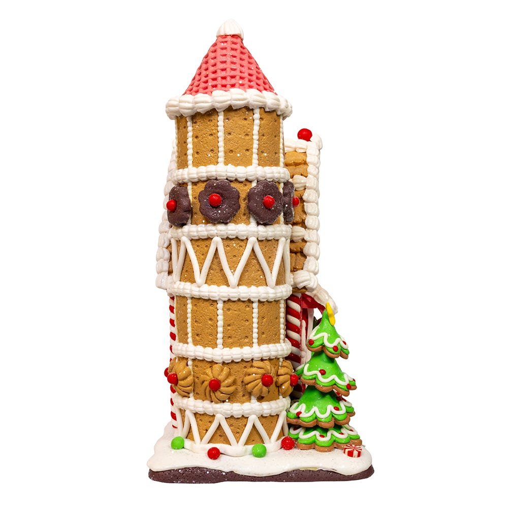 Kurt Adler 12-Inch Battery Operated LED Gingerbread Barn – House of Holiday