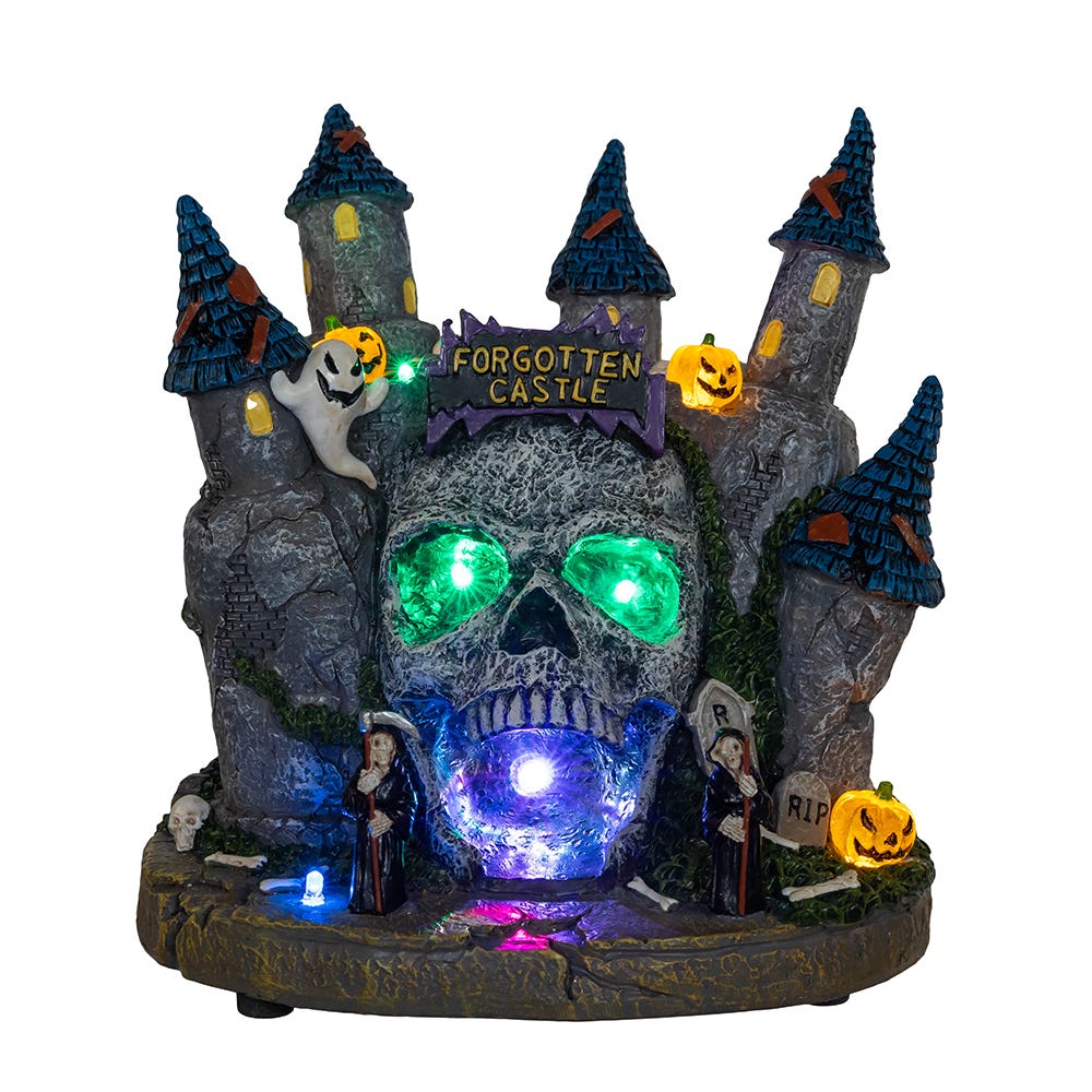 Kurt Adler 6.4-Inch Battery Operated Multicolor LED Lighted Skull ...