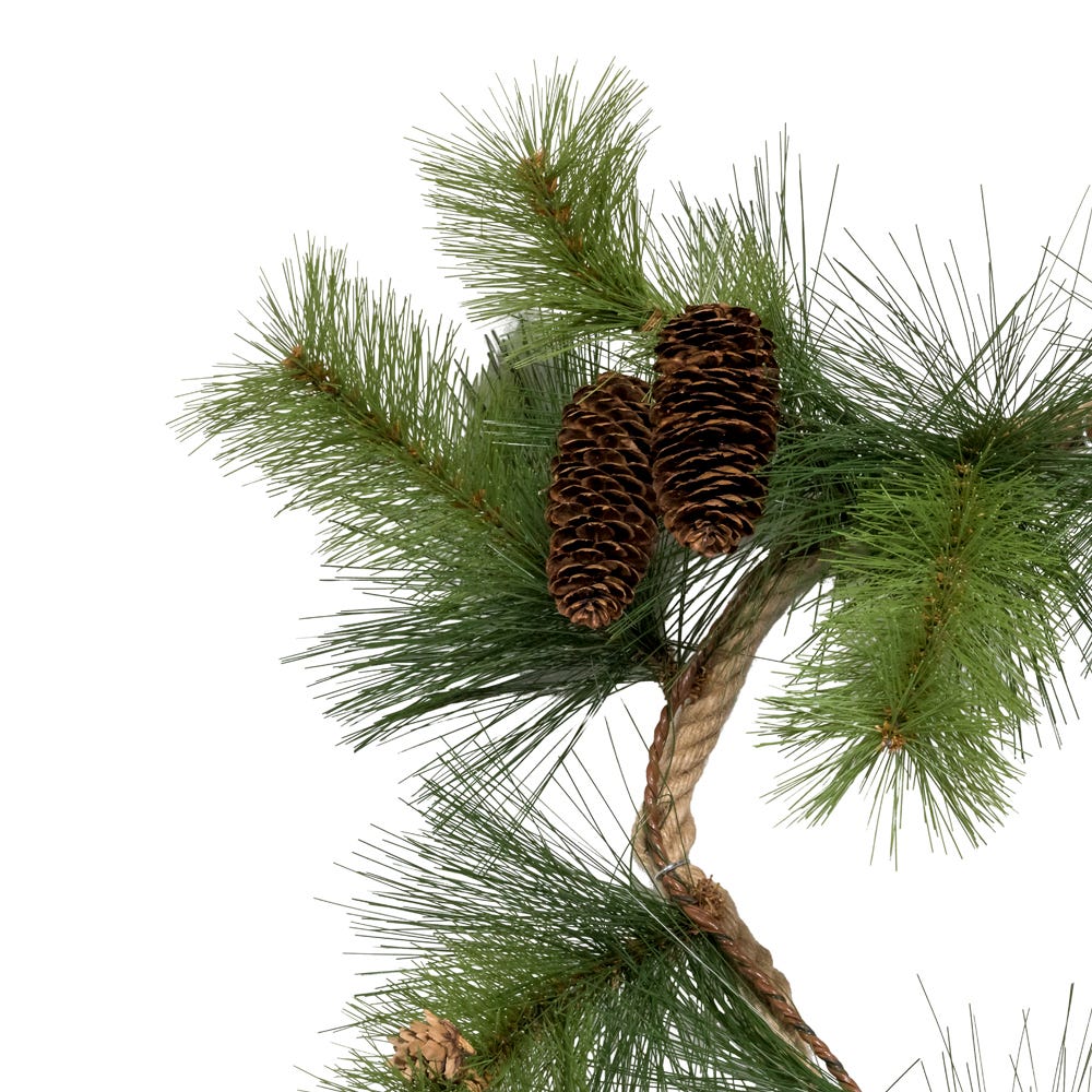 Kurt Adler 4-Foot Needle Pine Rope Garland with Pinecones #P7239 ...