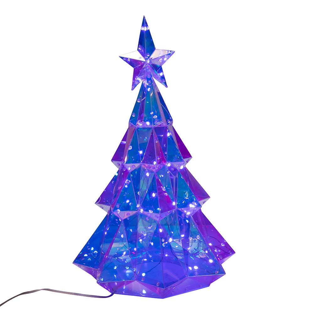 Kurt Adler 20-Inch Pre-Lit Multifunction RGB LED Smart Holographic ...