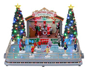 Lemax Village Collection Christmas Grove Skating Rink, With 4.5V Adapt ...