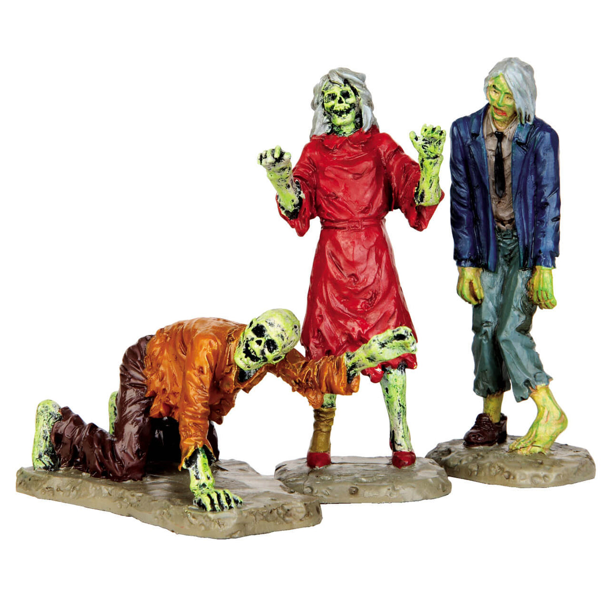 Lemax Village Collection Walking Zombies, Set Of 3 #42219. Complete ...